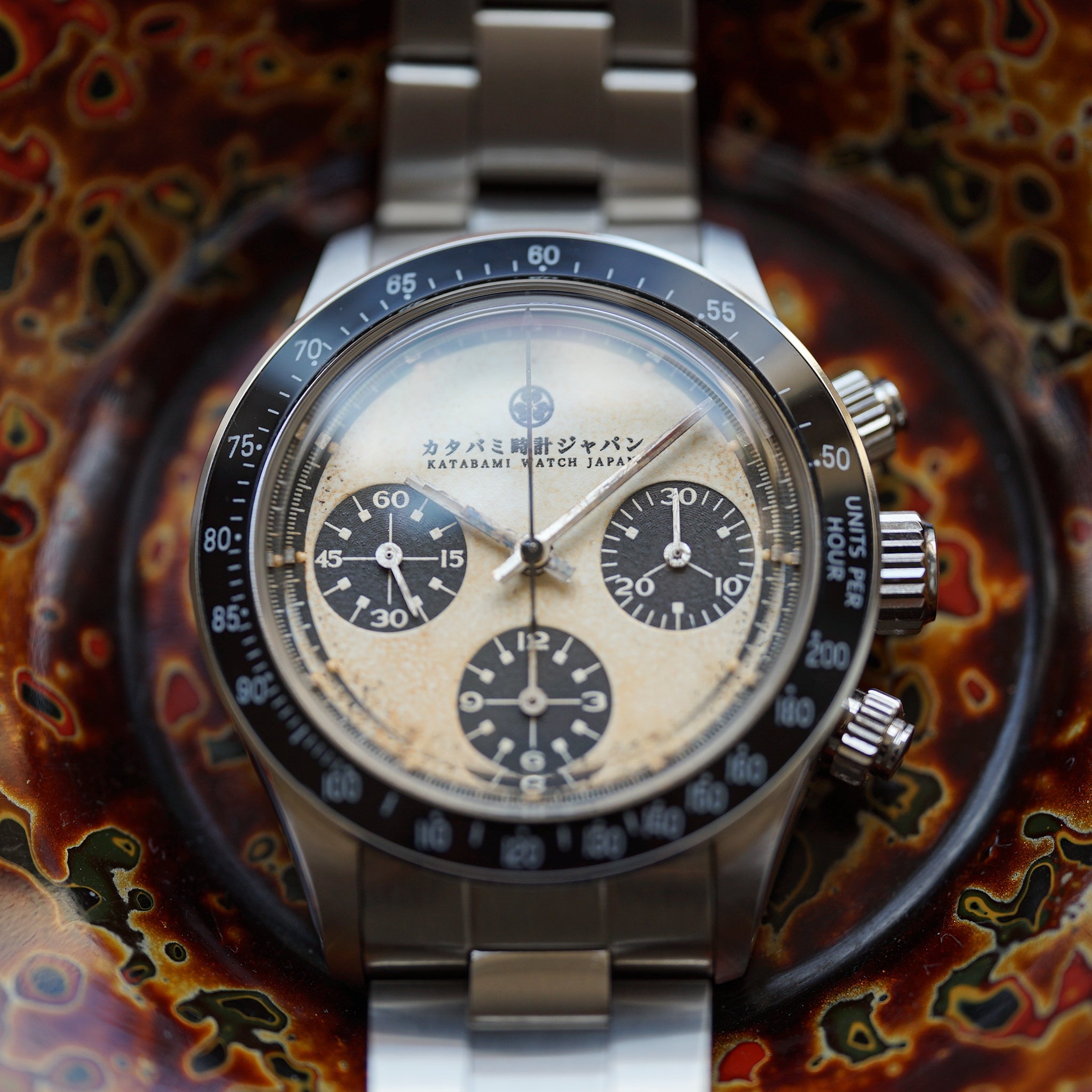 【STOCK】The Chronograph シロ "SHIRO" – KATABAMI WATCH JAPAN