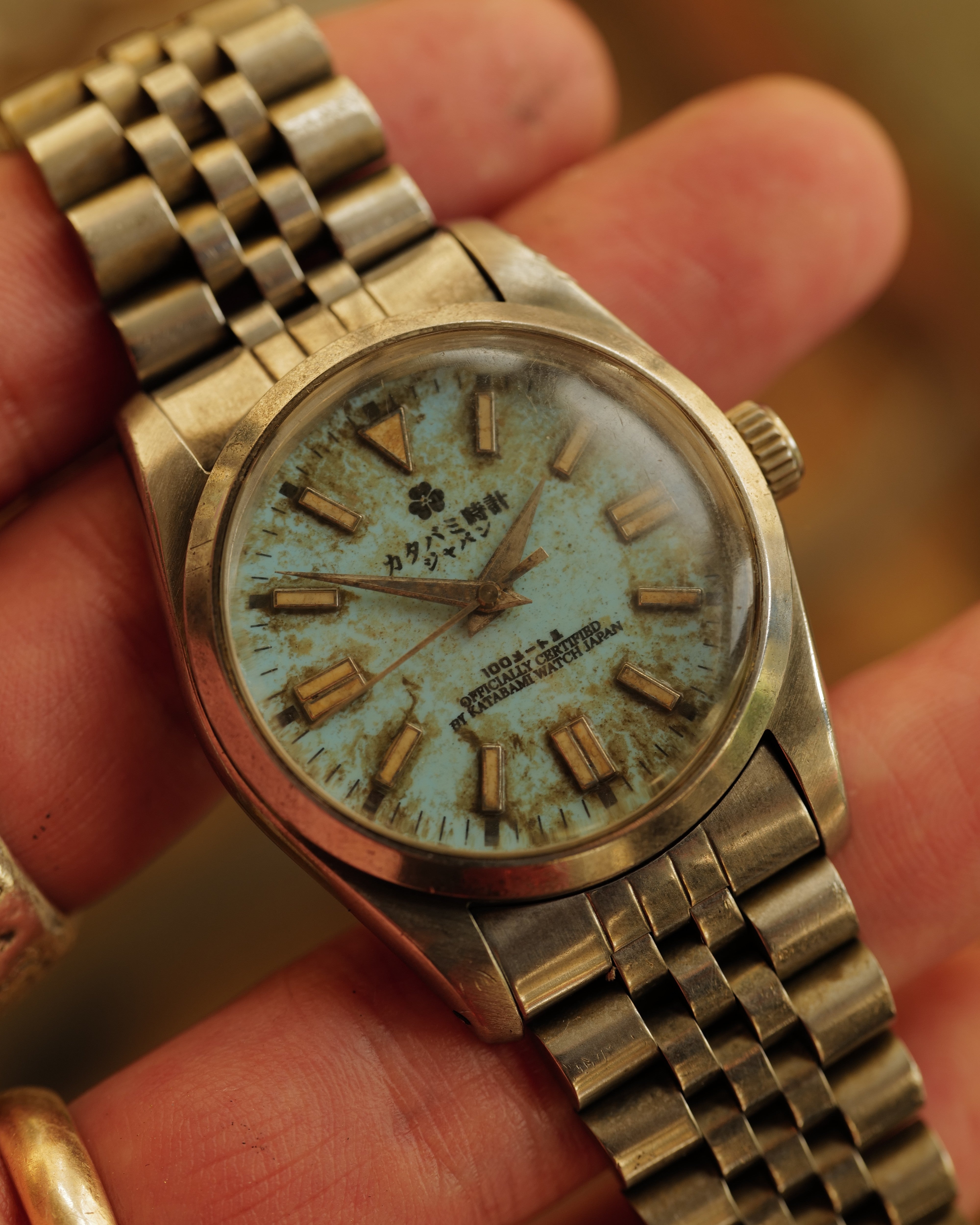 【STOCK】The 36mm “Turquoise” FullyAged – KATABAMI WATCH JAPAN